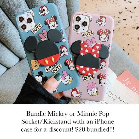 Accessories | Mickey Minnie Mouse Cell Phone Holderkickstand | Poshmark